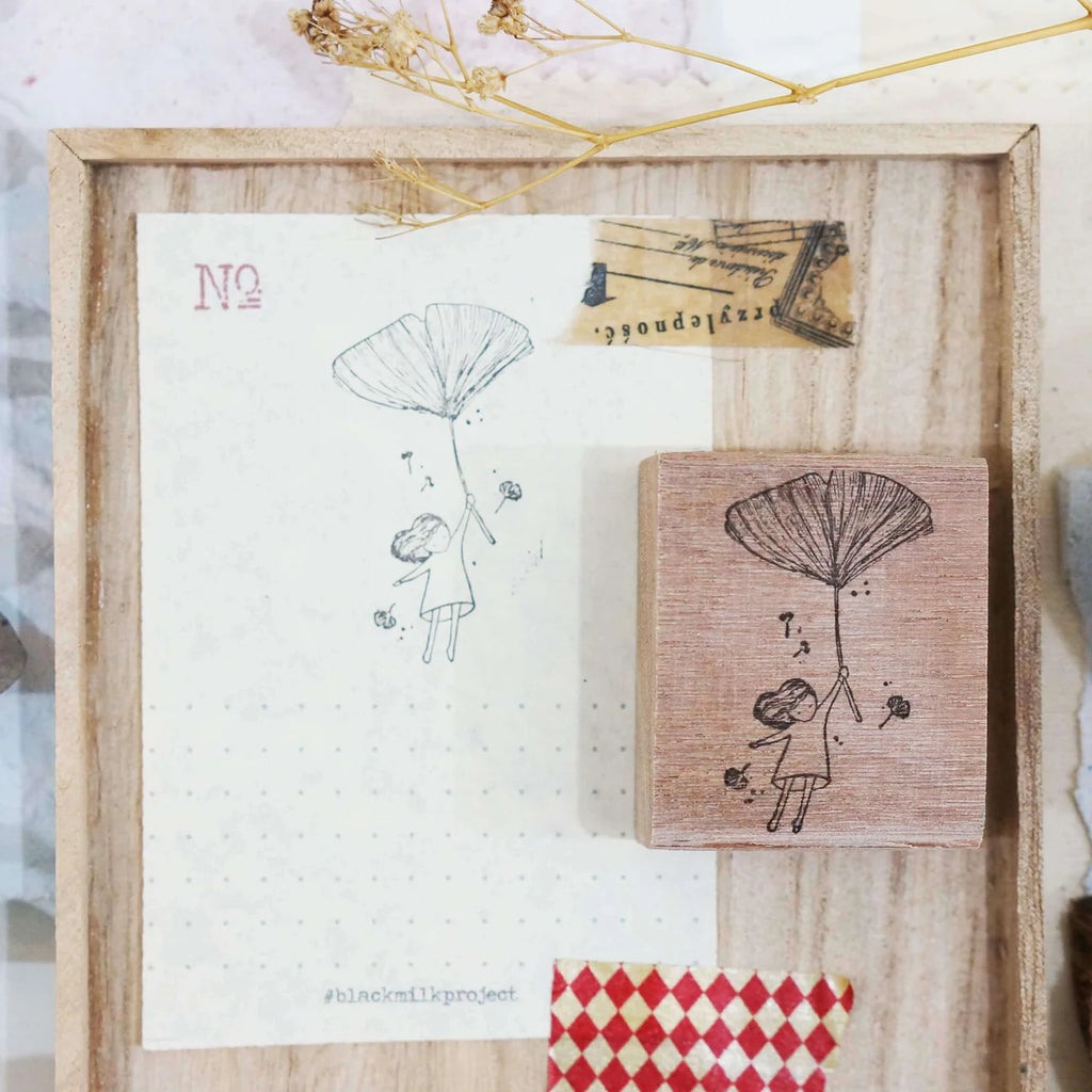 Black Milk Project - GINKGO GIRL | Rubber Stamp – Beso Bisou